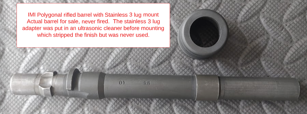 IMI 3 Lug Polygonal Mini UZI barrel - Class 3 Parts & Accessories at ...
