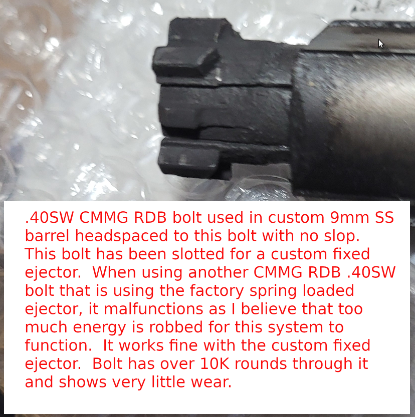 Cmmg rdb bolt wear > Rimfire and Pistol Calibers > AR15.COM