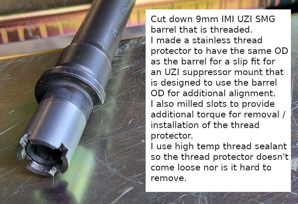 KAK Making Threaded Uzi Barrels | UZI Talk Forums