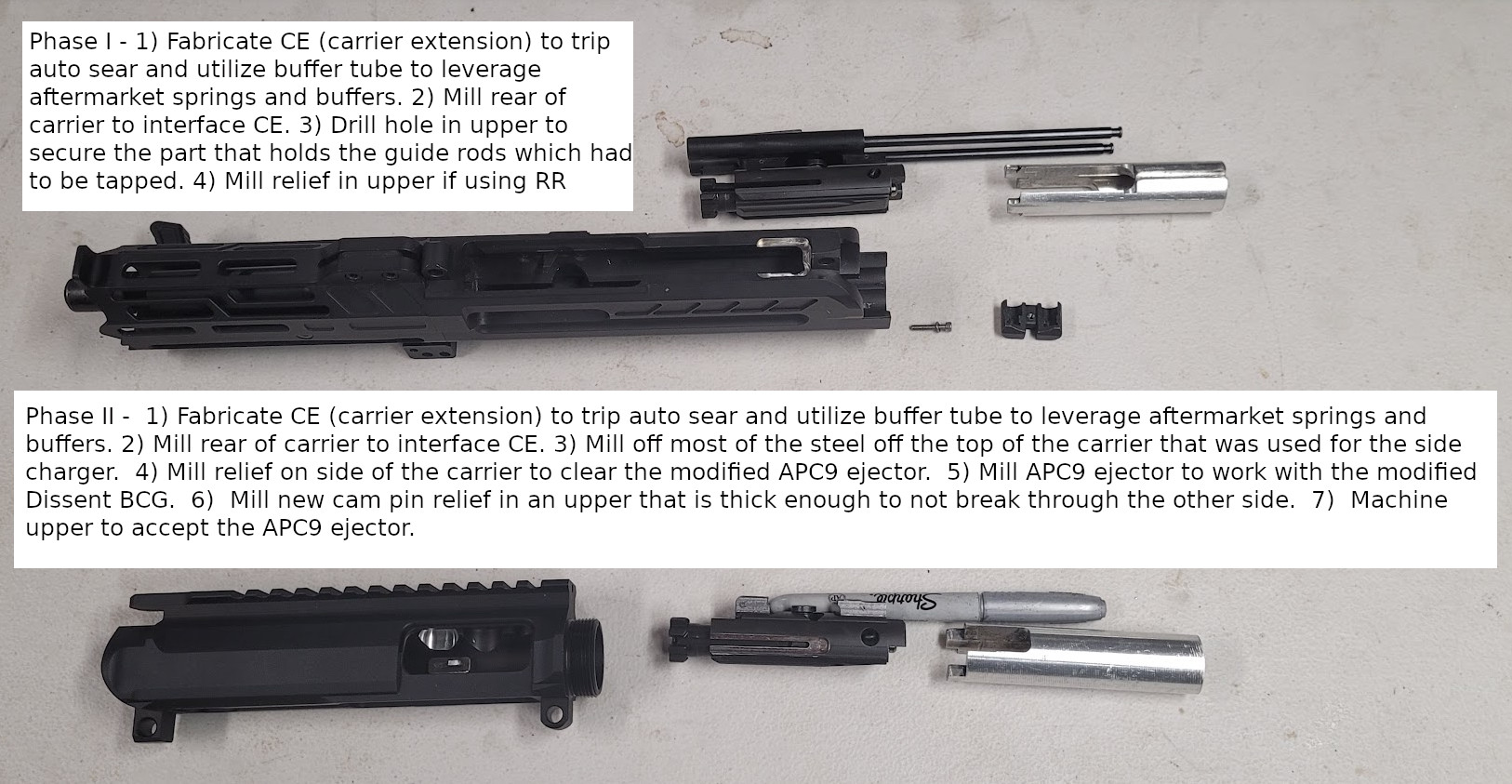 Ultimate Full Auto CMMG RDB Fixed Ejector Project (hybrid Dissent 9mm ...