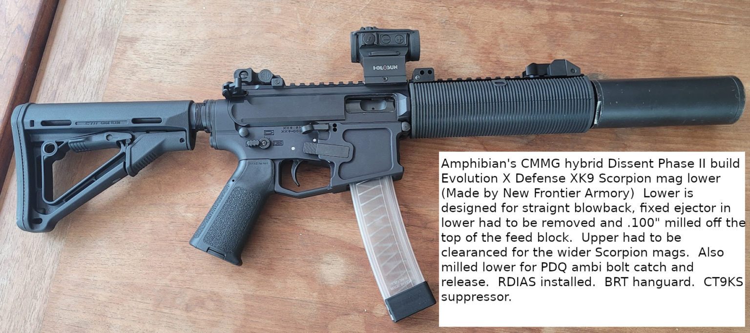 CMMG RDB with unmodified Scorpion Mags